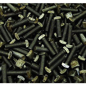 (50) Square Head 1/2-13 x 2 Bolts Unplated A307 3/4" Sq