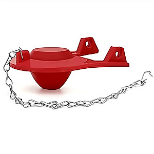 Toilet Flapper Replacement Kit High Performance 2 Inch Toilet Flapper (Red 2"1pc)