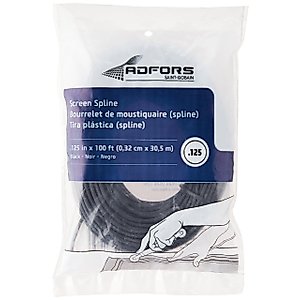 Saint-Gobain ADFORS FSP8521-U 100' Spline, 125 in X 100 ft, Black, Foot