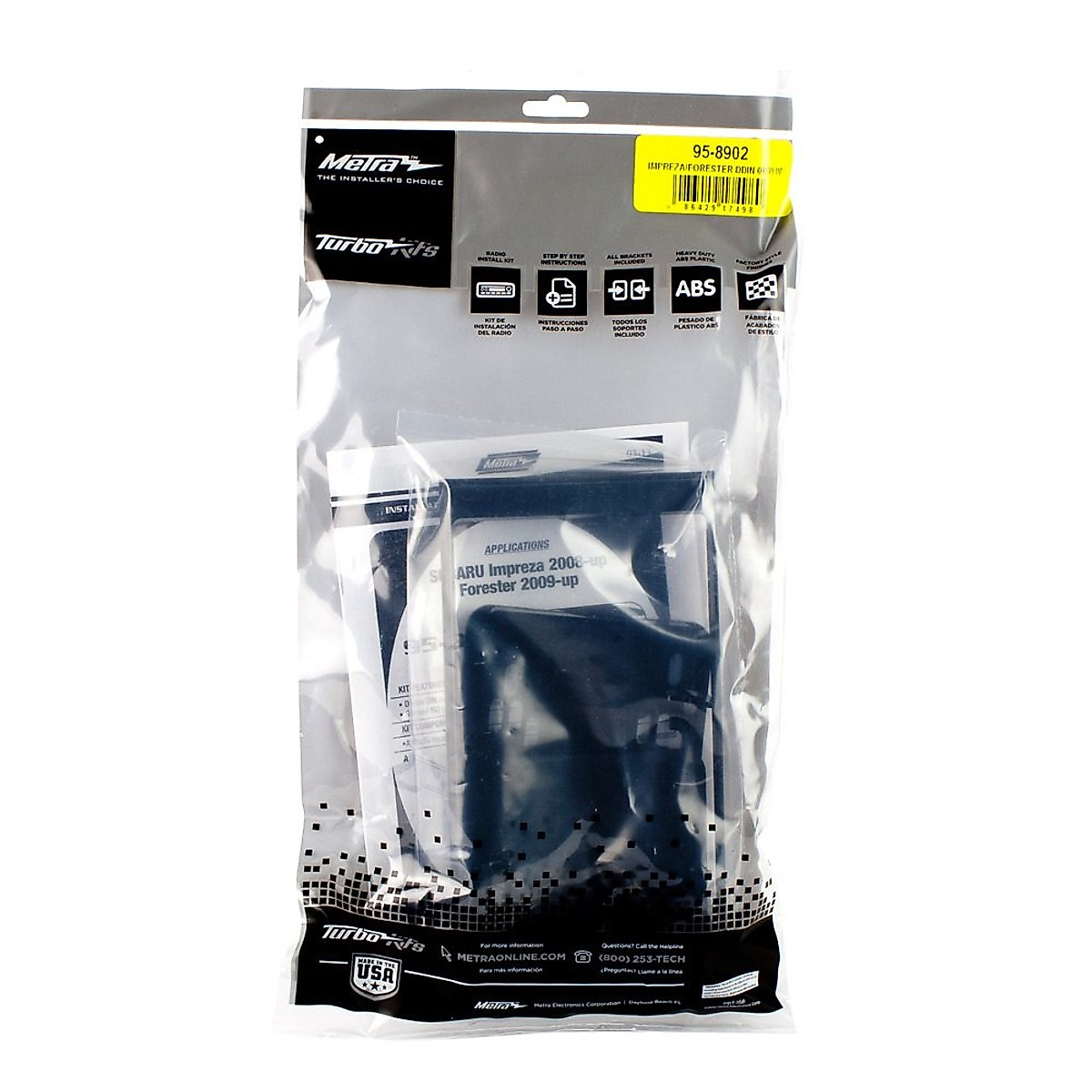Metra 95-8902 Double DIN Installation Kit for 2008-Up Subaru Impreza/WRX Vehicles & Wiring Harness for Nissan 2007-Up/Select Subaru 2008-Up