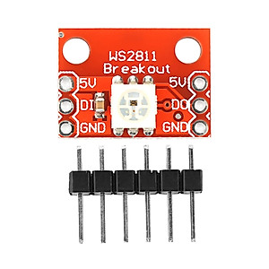 Pinsofy Sturdy 5Pcs Led Module, Convenient Ws2812 Board, for 5050 Led DIY USB Power Supply/Breadboard Design