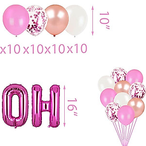 Lingerie Party Decorations Pink Lingerie Ooh La La Balloons Lingerie Shower Decor for Bridal Shower/Bachelorette/Slumber Sleepover/Spa Ladies/ Girls Night Party Supplies Decorations