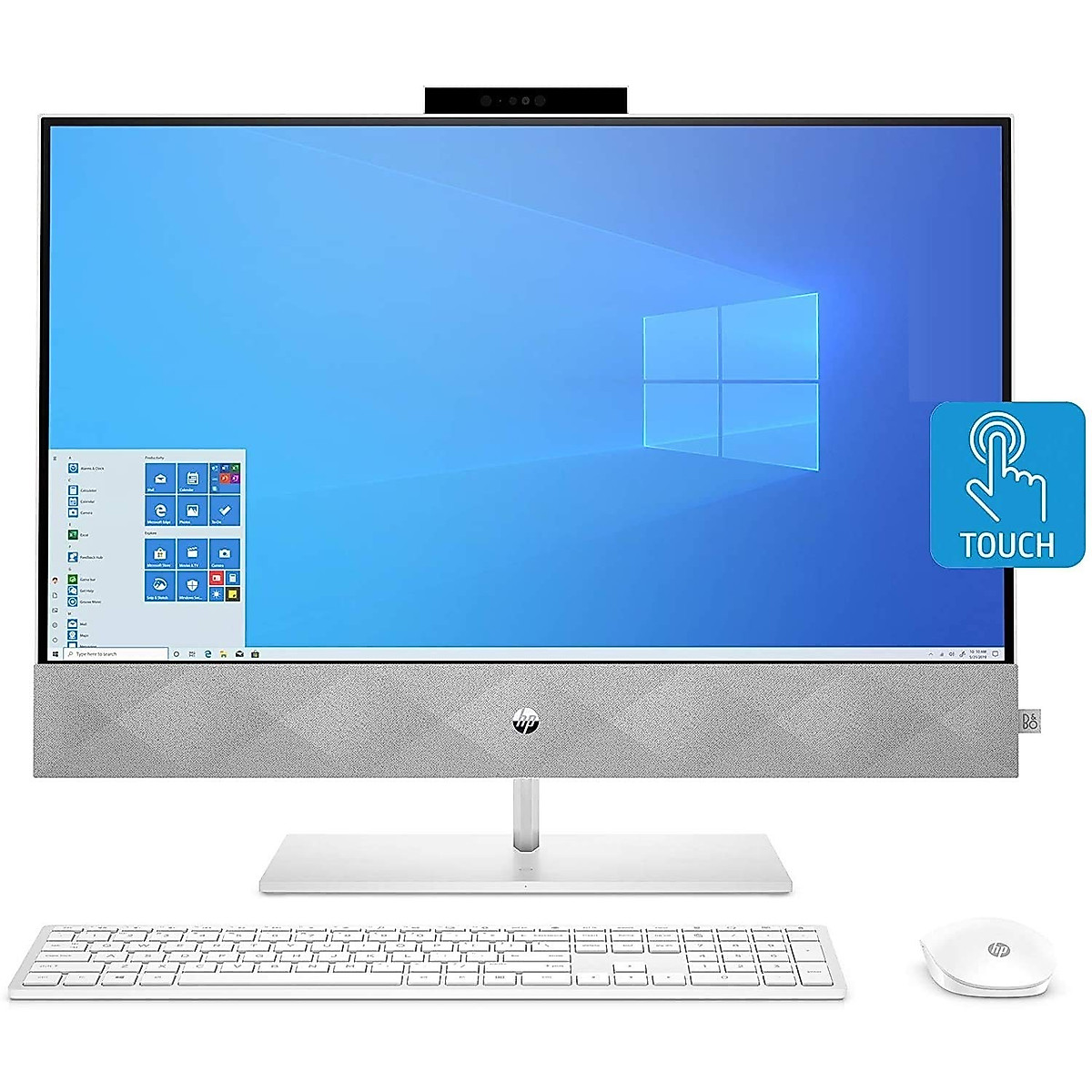 HP Pavilion 27 Touch Desktop 2TB SSD 64GB RAM Extreme (Intel Core i9-10900 Processor with Turbo Boost to 5.20GHz, 64 GB RAM, 2 TB SSD, 27-inch FullHD Touchscreen, Win 10) PC Computer All-in-One