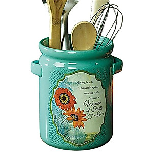 Abbey Gift Abbey & CA Gift Woman of Faith Crock, 5 x 7, Multicolor