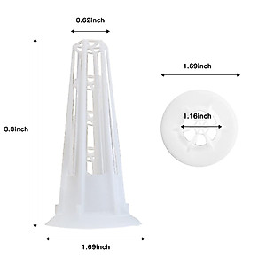 Lawdiey 30 Pack Grow Baskets, Replacement Grow Baskets Compatible with Hydroponic Growing System,Durable Plastic Plant Growing Containers