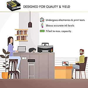 Limeink Compatible Ink Cartridges Replacement for HP 711 Ink Cartridge Ink for HP T120 for HP Designjet T120 Ink T520 Ink 711xl 711 Magenta Black Cyan Yellow (5 Pack)