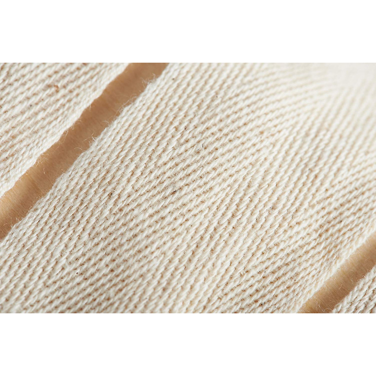 Abbaoww 50 Yards Cotton Twill Tape Ribbon 1/2 Inch, Soft Natural Webbing Tape Herringbone Tape for Sewing DIY Craft, Beige