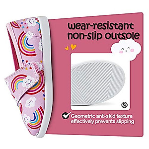 K KomForme Toddler Girls Sneakers Slip On Moccasins Casual Shoes for Toddler/Little Kid/Big Kid