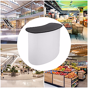 LUOSHALIYA Black Countertop Pull-Net Promotion Table, Portable Trade Show Counter Easy to Carry, Shop Exhibition Counter Stand for Hotels, Shops, Shopping Malls