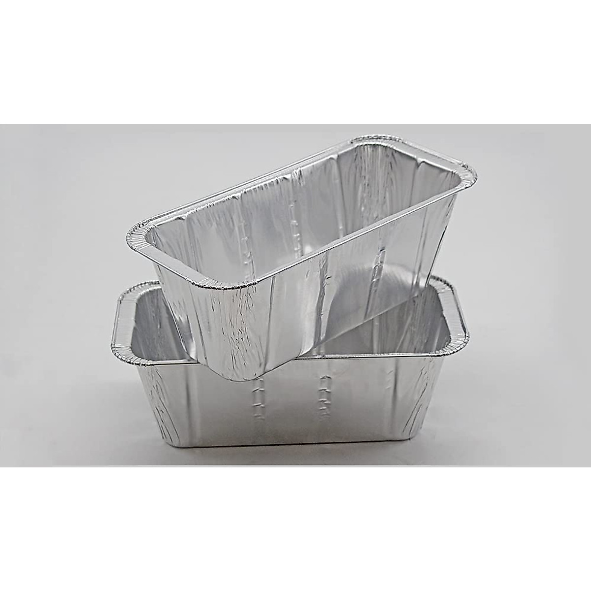 MESTAEK 30 Pack Drip Pans Compatible, 8" x 3.7" x 3" Griddle, Rear Grease Cup, Disposable Aluminum Foil for Baking, Cooking, Heating, Storing, Prepping Food