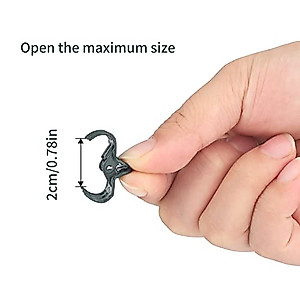 KINGLAKE Orchid Clips,Plant Support Clips,Garden Flower Vine Clips,100 Pcs Garden Cymbidium Clips to Keep Stems Vines Grow Upright,Dark Green