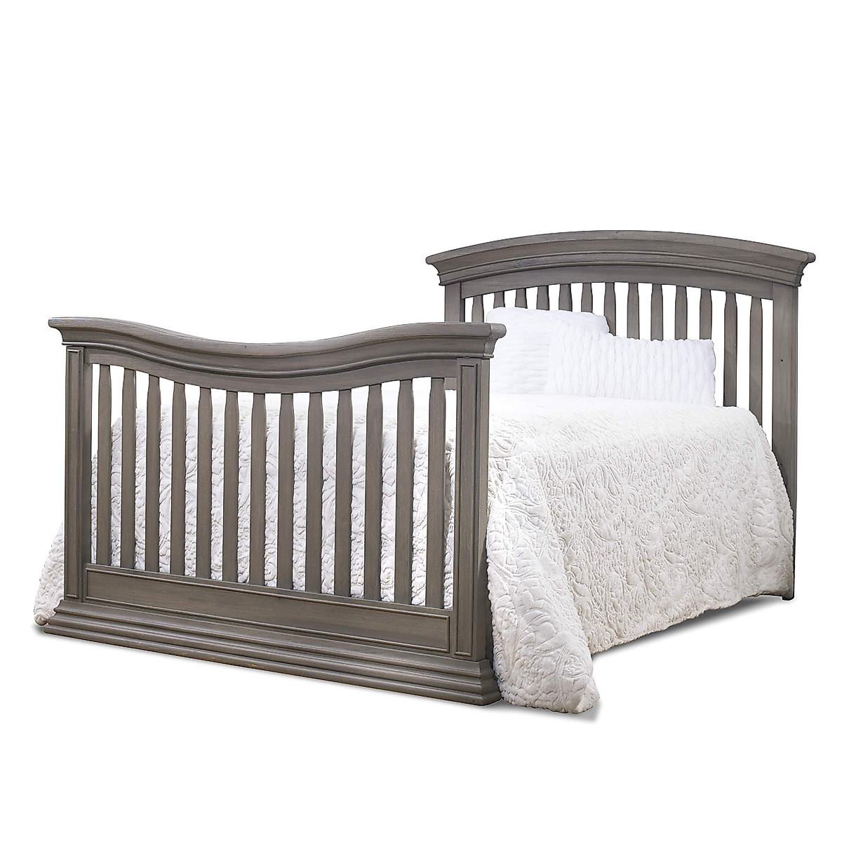 Sorelle Furniture Toddler Rails and Full-Size Bed Adult Rails, Sorelle Wood Bed Rail & Crib Conversion Kit, Converts Sorelle Furniture Crib to Toddler Bed and Full-Size Bed, # 215 - Heritage Gray