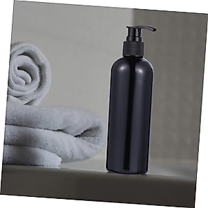 STOBAZA Travel Lotion Bottles 300ml Gel Pump Bottles for Shampoo Body Wash Black Cap