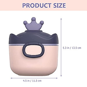 Toyvian Baby Formula Dispenser with Scoop, Baby Milk Formula Dispenser, Portable Storage Formula Containers for Travel, Baby Snack Storage Container, Baby Feeding Travel Storage Container