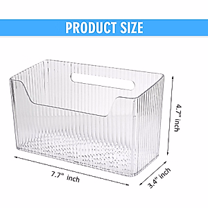 Pensino 2 Pack Adhesive Cabinet Door Organizer Storage Caddy, Clear Lid Organizer Inside Cabinet Wall Mounted Pantry Door Organizer for Food Container Lid Kitchen Under Sink Basket (Clear)