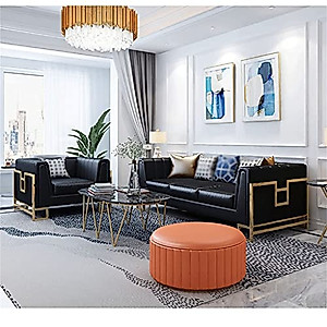 FZZDP Living Room Sofa 3 Seat Lounge Sofa Suitable for Home Or Office Leather Recliner Armchair Furniture