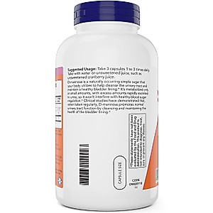 Now D-Mannose 500 mg, 300 Capsules - Vegan, Non GMO Supplement for Women and Men - Supports Healthy Urinary Tract, Cleanses The Bladder
