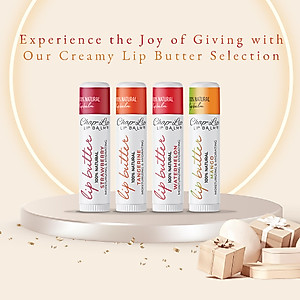 CHAP-LIP 100% All Natural Lip Balm Hydrating Bulk Chap Stick with Fruit Flavors, Coconut Oil, and Cocoa Butter - Lip Therapy Pack for Men and Women - Gift Set Made in the USA, 60 Pack