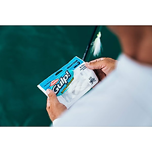 Berkley Gulp! Swimming Mullet Soft Fishing Bait, Glow/Orange, 4in