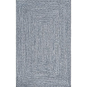 nuLOOM Rowan Braided Texture Indoor/Outdoor Area Rug, 4x6, Blue