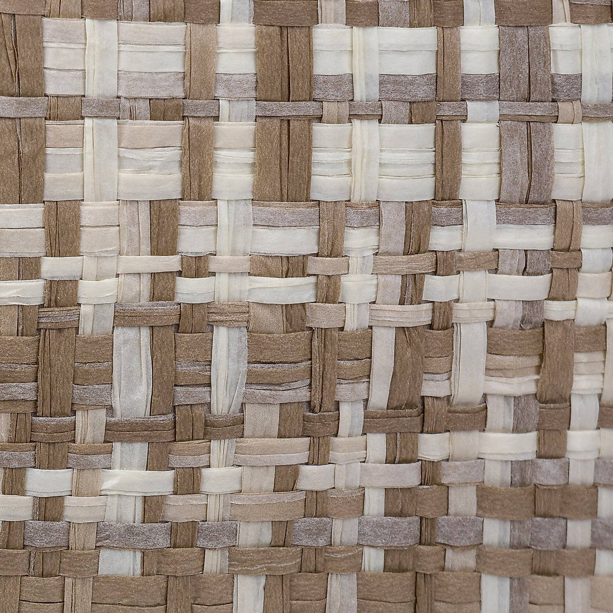 DII Woven Paper Storage Bin, Tweed, Stone, Large