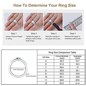 ORFANDE Personalized Mother Rings for Women with 2-8 Simulation Birthstones Custom Heart Birthstone Rings Customize Names Engraved Family Rings for Mothers Day, Brass, Cubic Zirconia