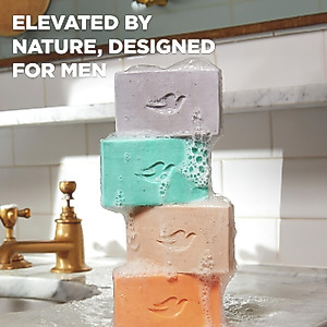 DOVE MEN + CARE Cleansing Bar Soap Eucalyptus + Cedar Oil 4 Count to Rebuild Skin in the Shower, a 4in1 Hair, Body, Face & Shaving Bar with Plant-Based Cleanser and Natural Oils 5 oz