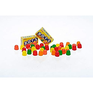 DOTS Individually Wrapped Candy - Original Gummy Candy Flavors - Cherry, Lime, Orange, Lemon & Strawberry - Gluten Free, Kosher & Peanut Free Gumdrops - Bulk 17ct Mini Dots Candy Boxes