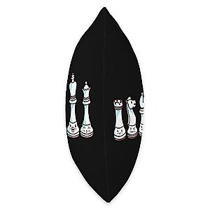 Chess Gifts & Accessories Smiling Pieces Player Club Chessboard Chess Throw Pillow, 18x18, Multicolor