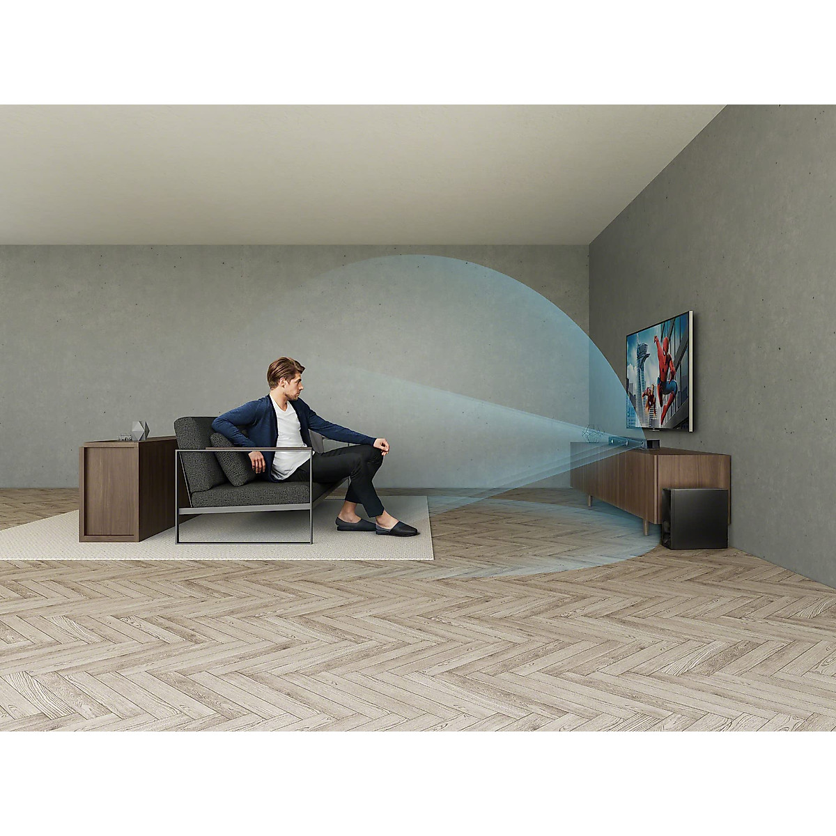 Sony Z9F 3.1ch Sound bar with Dolby Atmos and Wireless Subwoofer (HT-Z9F), Home Theater Surround Sound Speaker System for TV Black