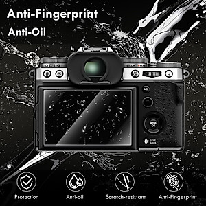 Rieibi [3+3Pack] Screen Protector for Fujifilm Instax Mini EVO Instant Camera LCD + Lens PET Flim, 0.25mm 9H Hardness Tempered Glass Film for Fuji instax mini Evo