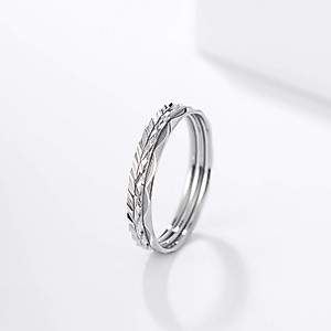 KAZITSAN 3pc 1mm Stainless Steel Ring Set for Women and Men Girls Simple Knuckle Stacking Thumb Rings Faceted Edge Silver Wedding Band Comfort Fit Size 10