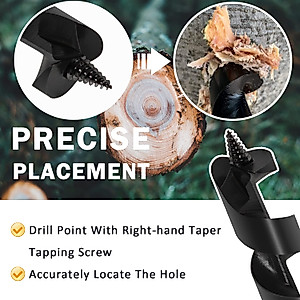 Bushcraft Survival 1” x 12” Scotch Eye Hand Wood Auger Drill Bit for Bushcraft Backpack and Camping - Perfect Addition Tool to Survival and Camping Gear Packs