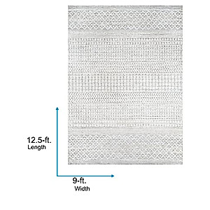 Artistic Weavers Chester Boho Moroccan Area Rug,9' x 12'6",Grey