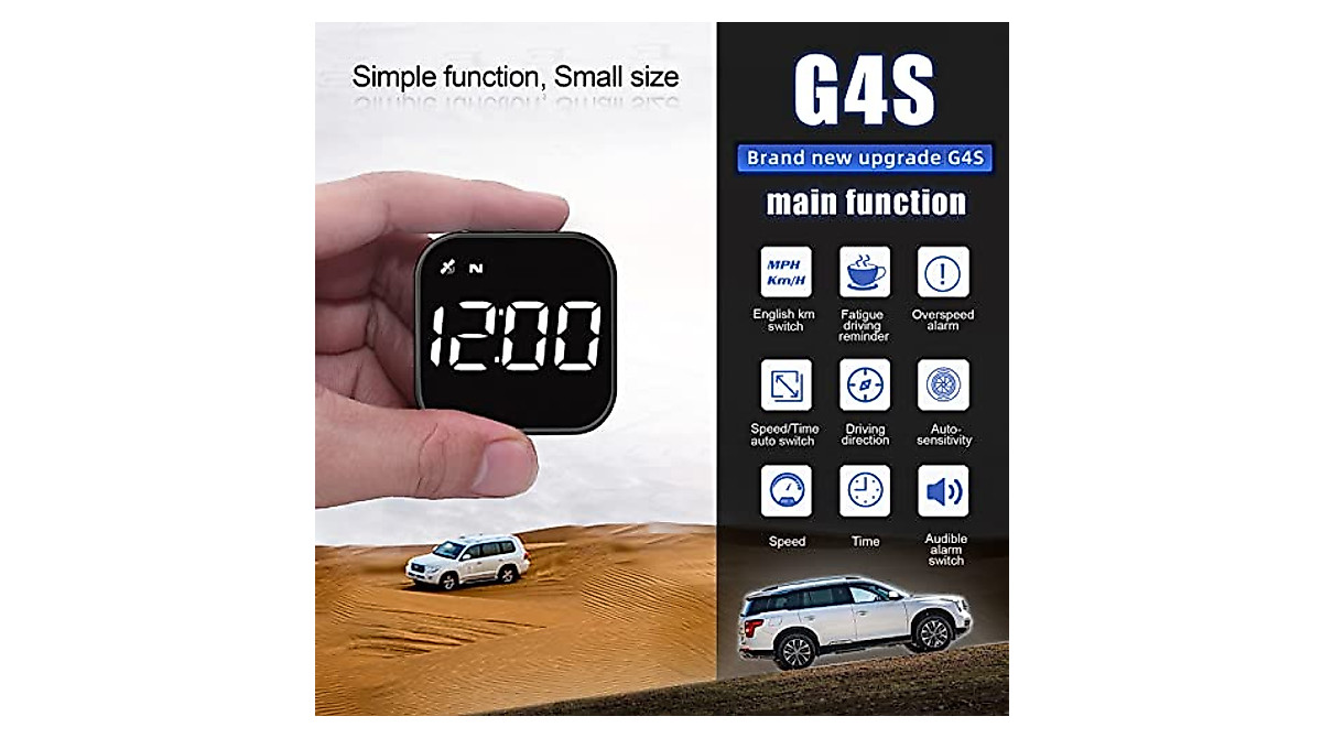 Fastsun G4S GPS Speedometer HUD – Safe Driving with Real-Time Data