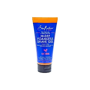 SheaMoisture Foamless Shave Gel Shave Gel for Men Tea Tree Oil and Shea Butter Shaving Gel with Shea Butter 6 oz