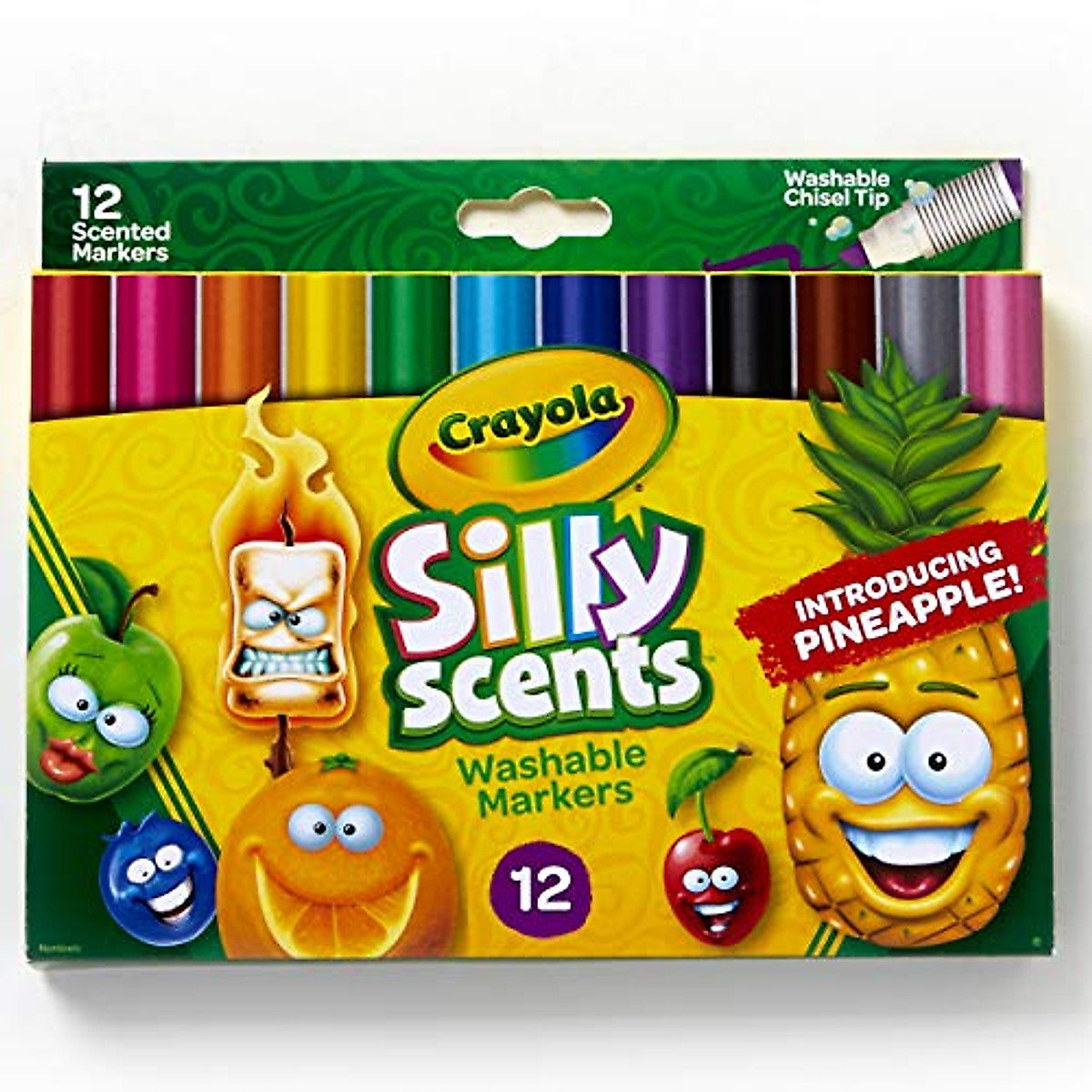 Crayola Silly Scents Scented Markers, Washable Markers, 12 Count, Gift for Kids