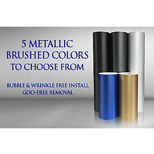 Brushed Blue Metal - Air Release Vinyl Decal Mod Skin Kit by System Skins - Compatible with Xbox Series X Console (XBX)