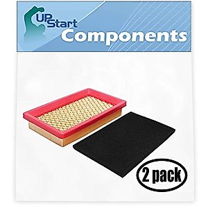 UpStart Components 2-Pack Replacement for Ariens 21543500 Air Filter and Pre Cleaner - Compatible with Ariens 1408301-S1 Filter & Pre-Filter