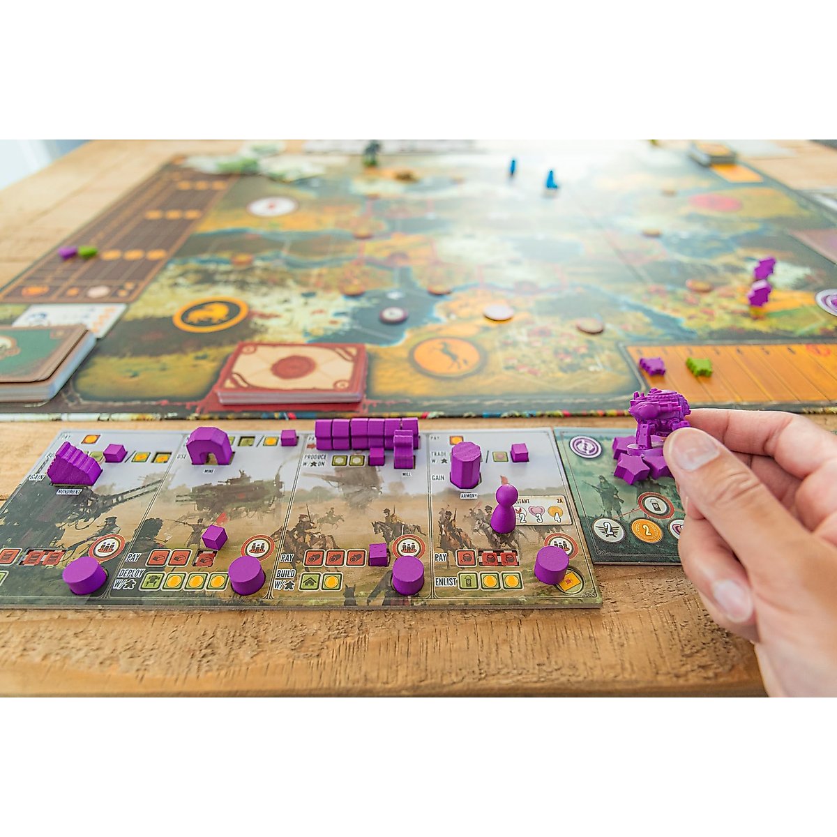 Stonemaier Games: Scythe: Invaders from Afar Expansion | Add 2 New Factions to Scythe (Base Game) | Increase Scythe Player Count to 7 | 1-7 Players, 140 Mins, Ages 14+