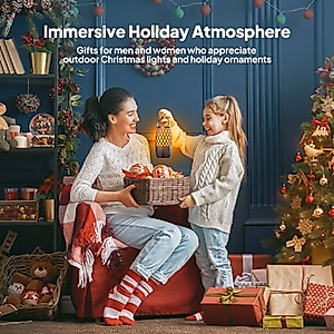 Outdoor Speakers, Gift for Men, Multi-Sync Bluetooth Wireless Speaker with Flame Lights, Built-in DSP HD Stereo Sound, Cool Tech Gadgets for Him, IPX5 Waterproof for Hot Tub|Outside|Patio|Porch