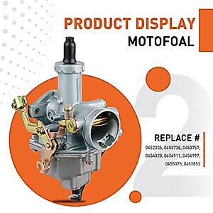 0455075 Carburetor for POLARIS PHOENIX 200 2005-2017 | Ranger RZR 170 2009-2014 | Sawtooth 200 2006-2007 Carb Replaces 0455075 0454997