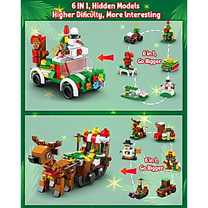 Advent Calendar 2024 Kids, 24 Days Building Blocks Playset Countdown Calendars, Christmas Stocking Stuffers for 6 7 8 9 10 11 12 Year Old Boys Girls Teen, Xmas Gifts STEM Toy Building Set Party Favors