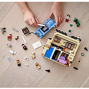 LEGO Harry Potter 4 Privet Drive 75968 House and Ford Anglia Flying Car Toy, Wizarding World Gifts for Kids, Girls & Boys with Harry Potter, Ron Weasley, Dursley Family, and Dobby Minifigures