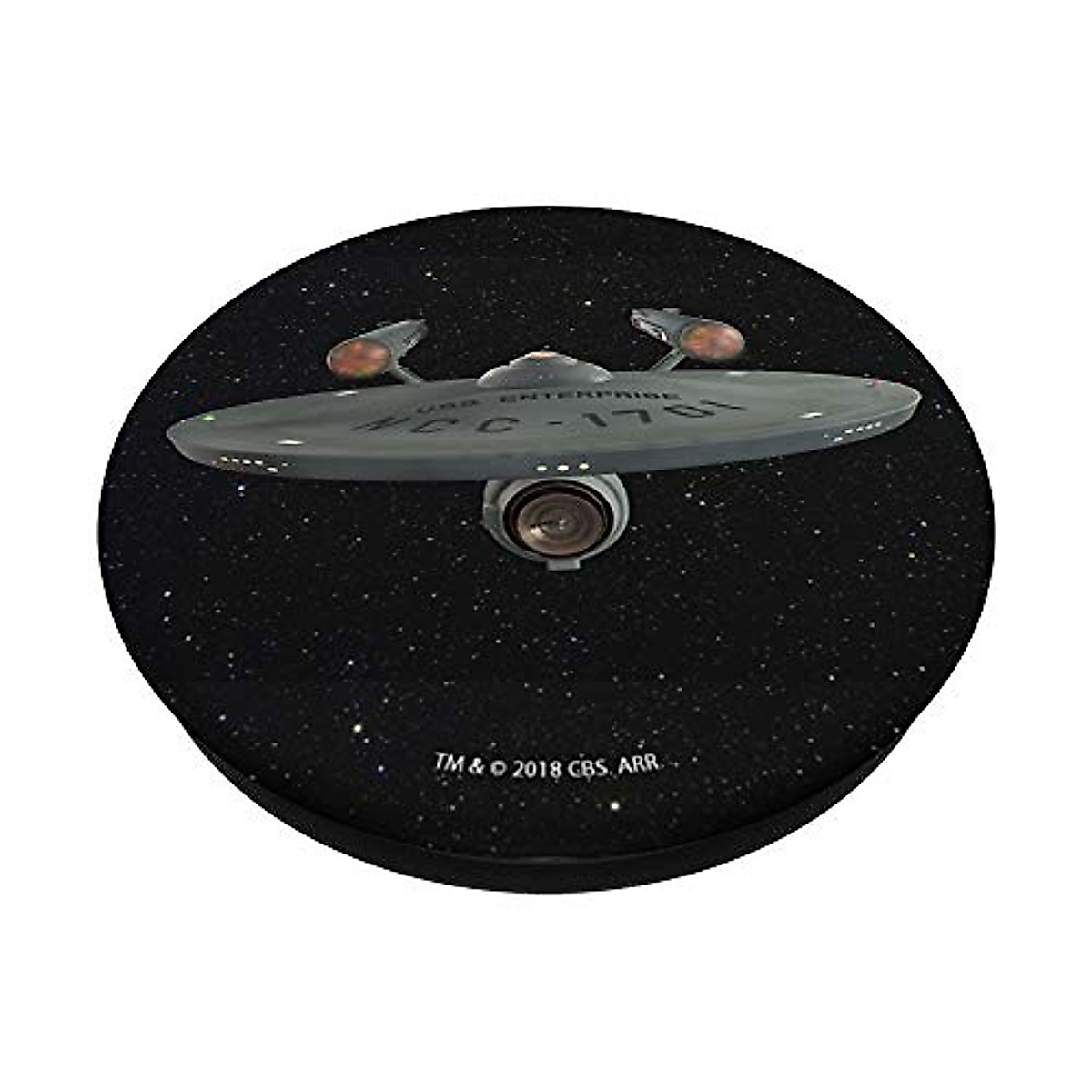Star Trek U.S.S. Enterprise In Space Portrait PopSockets PopGrip: Swappable Grip for Phones & Tablets