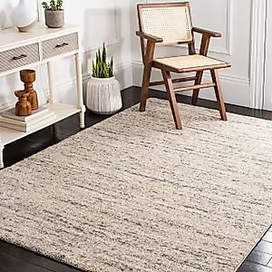 SAFAVIEH Retro Collection Area Rug - 8' x 10', Ivory & Gold, Modern Abstract Design, Non-Shedding & Easy Care, Ideal for High Traffic Areas in Living Room, Bedroom (RET2133-1121)