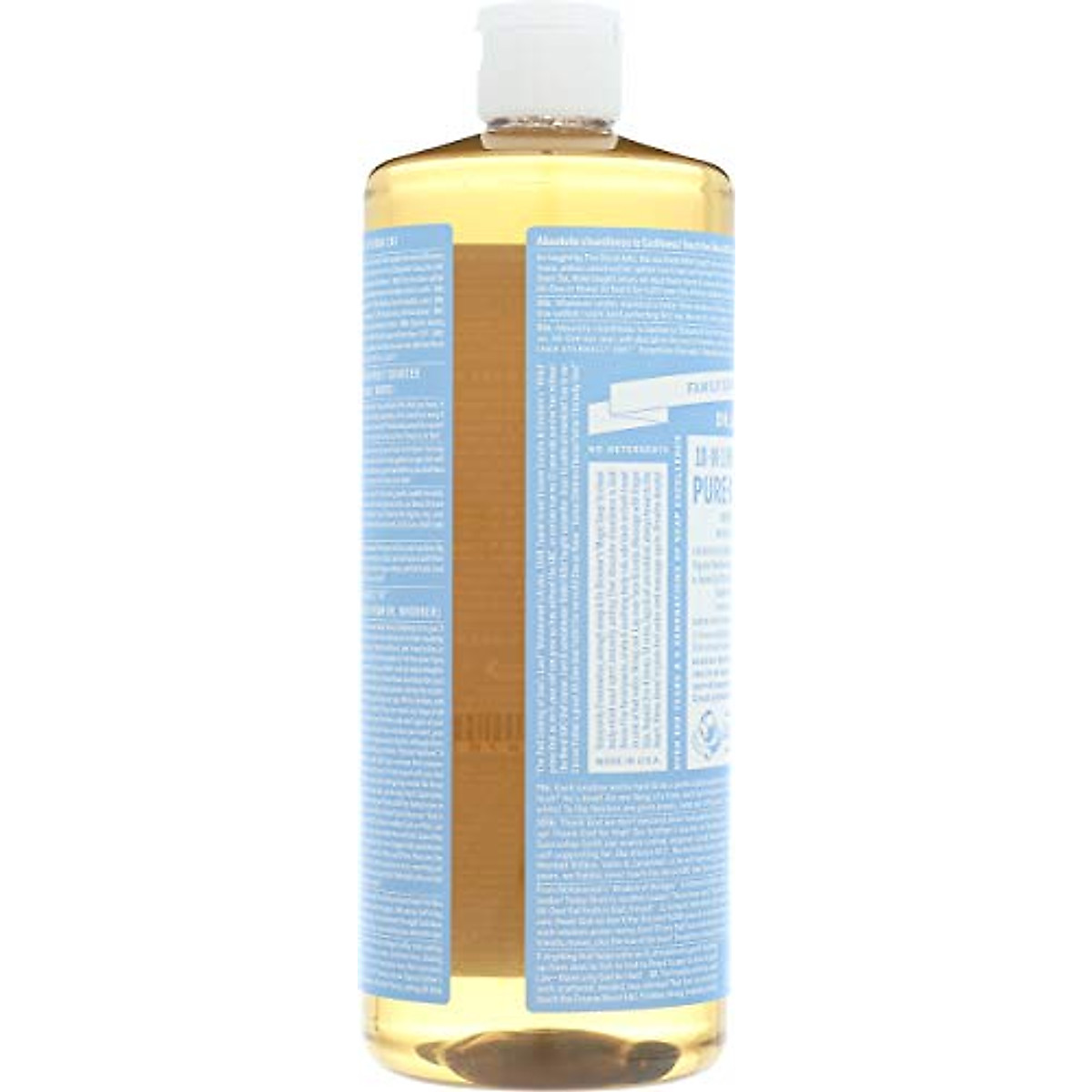 Dr. Bronner's 32 Ounce Pure Castile Soap - Liquid44; Unscented44; Baby Mild