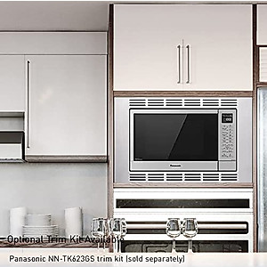 Panasonic NN-GN68KS Countertop Microwave Oven 2-in-1 FlashXpress Broiler, Inverter Technology for Even Cooking and Smart Genius Sensor, 1000W, 1.2 cu.ft Microwave-NN-GN68KS (Stainless Steel/Silver)