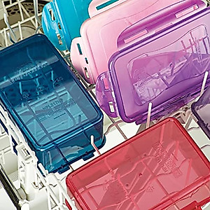 Lock & Lock ECO Food Storage Airtight Container Set with Lids, BPA Free, Round, 6 Piece, Assorted Colors