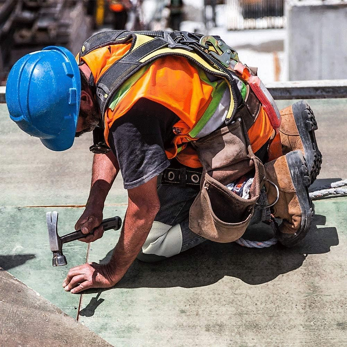 JYSW Knee Pads Comfortable Non-Slip, Thick Extra Foam Cushion for Scrubbing Floors, Gardening, Yoga & Construction, Soft Inner Liner, Strong Double Straps and Adjustable Easily